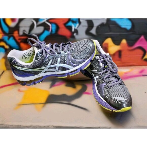 Asics | Shoes | Phf Asics Olampic Gel Grey Purple Running Training ...
